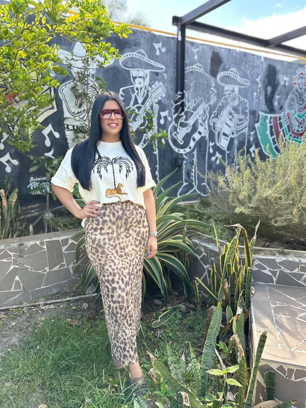Sheer Leopard Body-con Midi Skirt – The Fashion Lounge