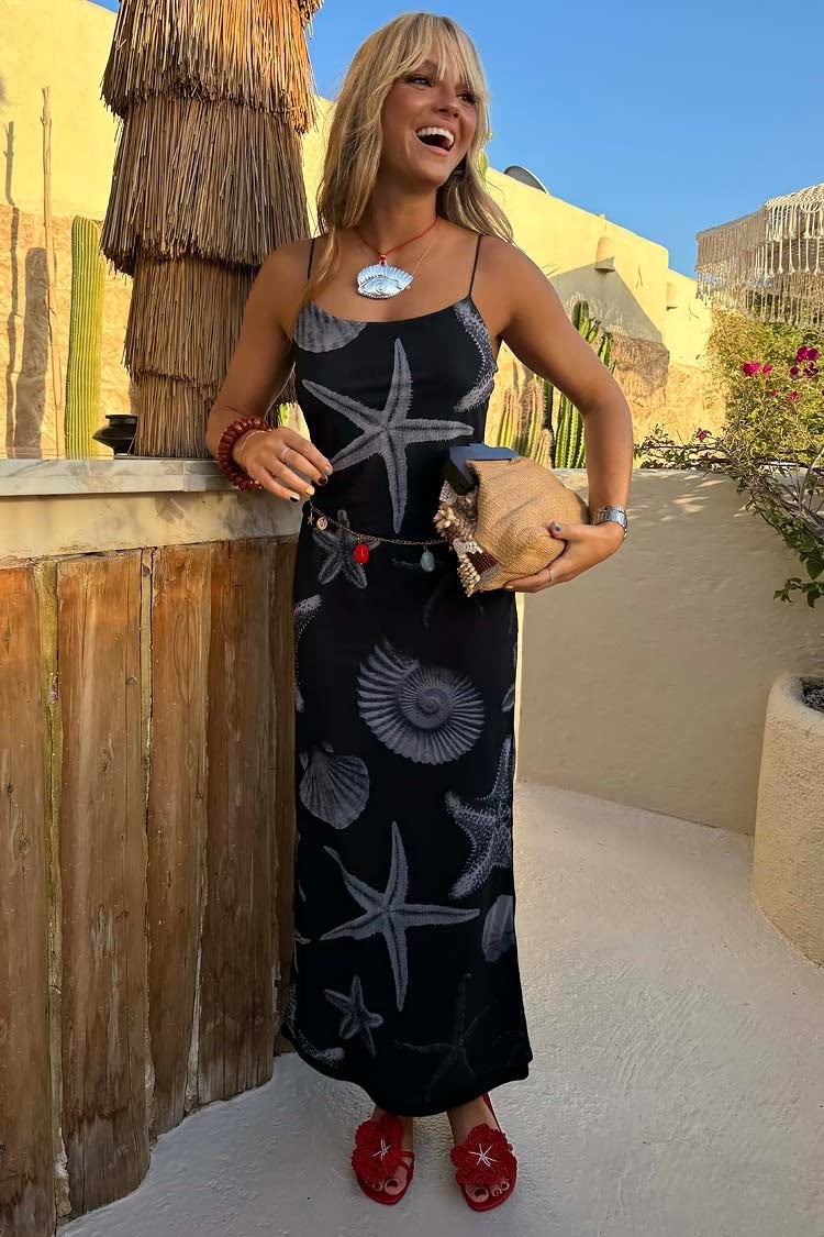 Black Seashell Mesh Cami Dress – The Fashion Lounge